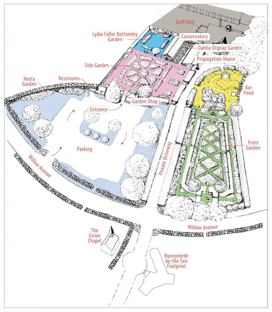 Map of Grounds | Fuller Gardens : A Turn-of-the-Century Estate Garden